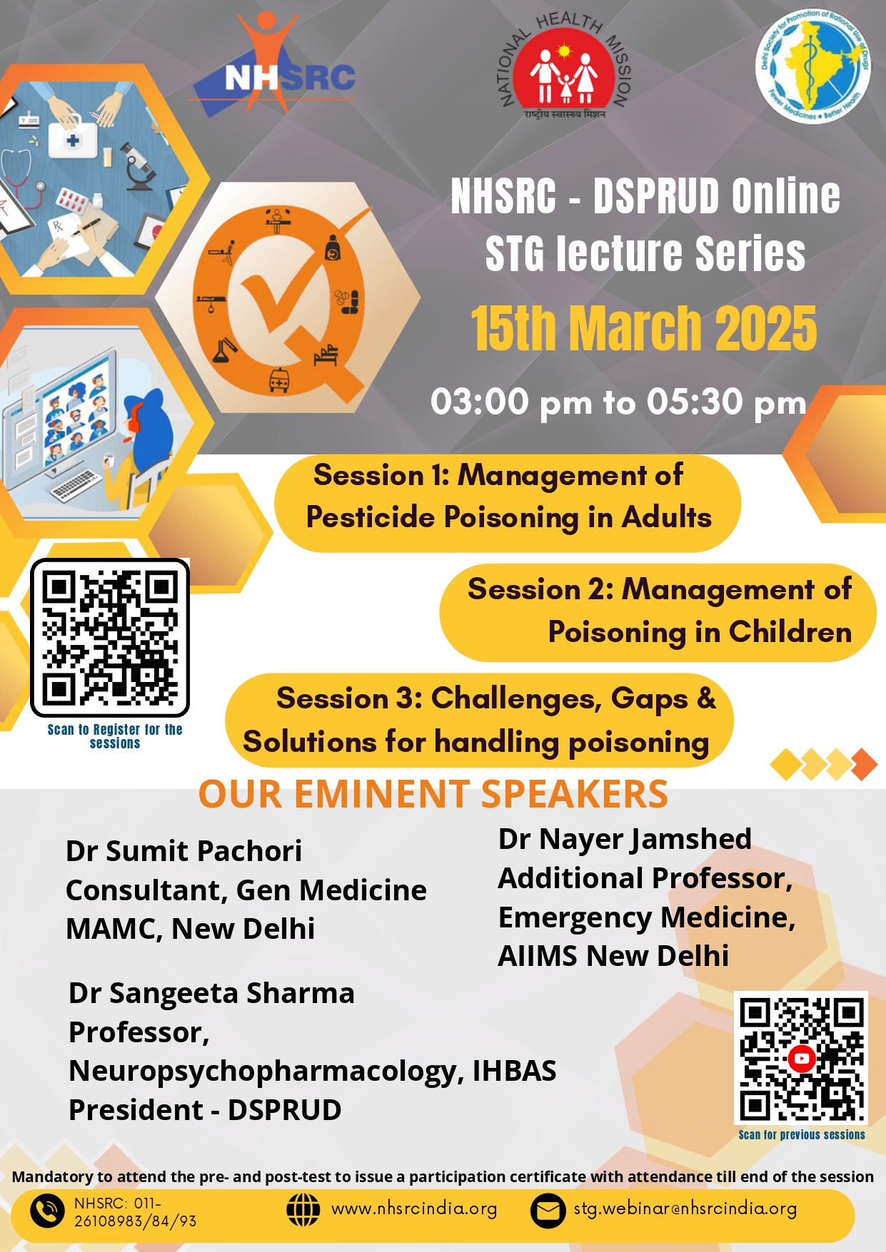 STG Lecture Series- Management of Pesticide Poisoning in Children and Adults date- 15th March ...